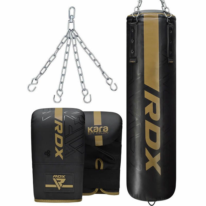 Conjunto RDX F6 KARA de 4 pés / 5 pés 3-em-1 com saco de boxe e luvas